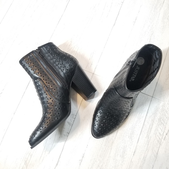 JustFab | Shoes | New Justfab Perforated Western Boots Size 75 | Poshmark